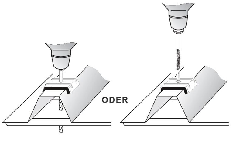 Holz-Blech Kalotten für Trapezblech 20/100 Anthrazit