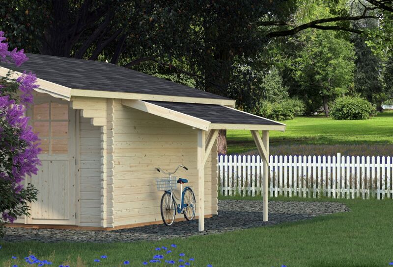 Schleppdach für Gartenhaus - Dachverlängerung kaufen