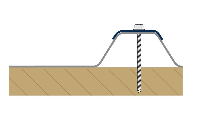 Holz-Blech Kalotten für Trapezblech 20/100 Anthrazit